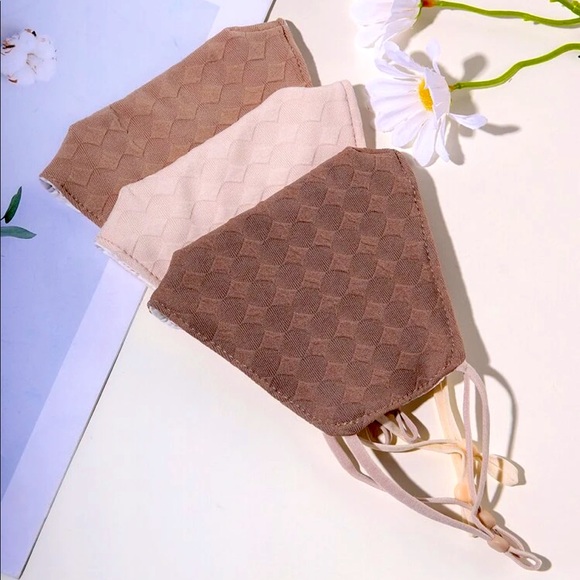 Accessories | Set Of Three Silk Lined Neutral Face Masks | Poshmark